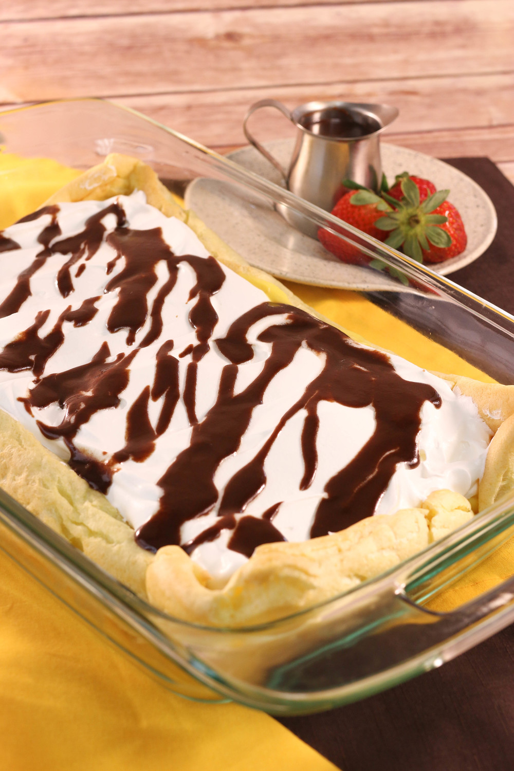Elegant Cream Puff Cake FaveSouthernRecipes Elegant Cream Puff Cake FaveSouthernRecipes
