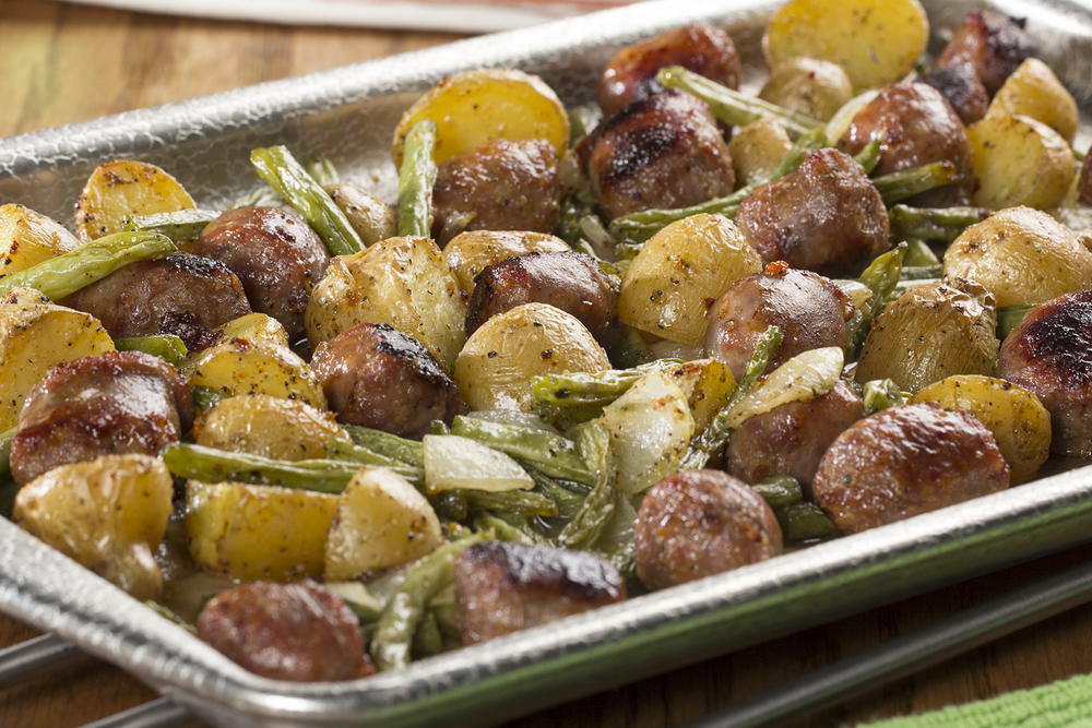 Sausage Sheet Pan Supper MrFood Sausage Sheet Pan Supper MrFood