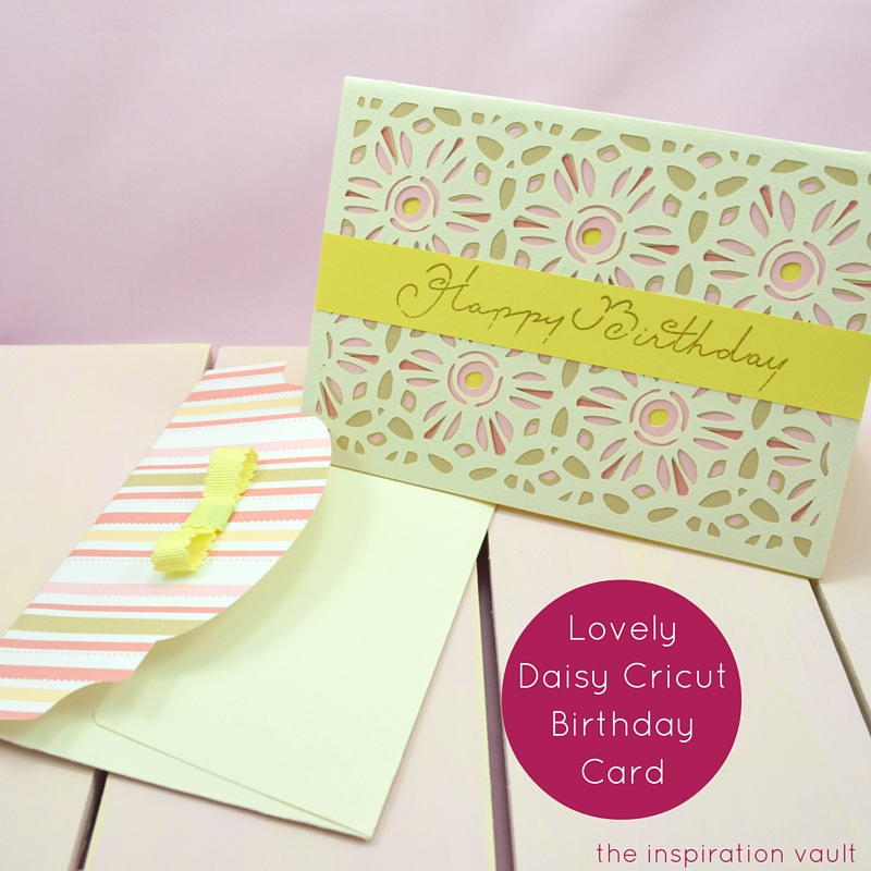 Lovely Daisy Cricut Birthday Card AllFreePaperCrafts lovely-daisy-cricut-birthday-card-allfreepapercrafts