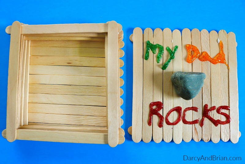 My Dad Rocks Popsicle Stick Craft for Father's Day | AllFreeKidsCrafts.com