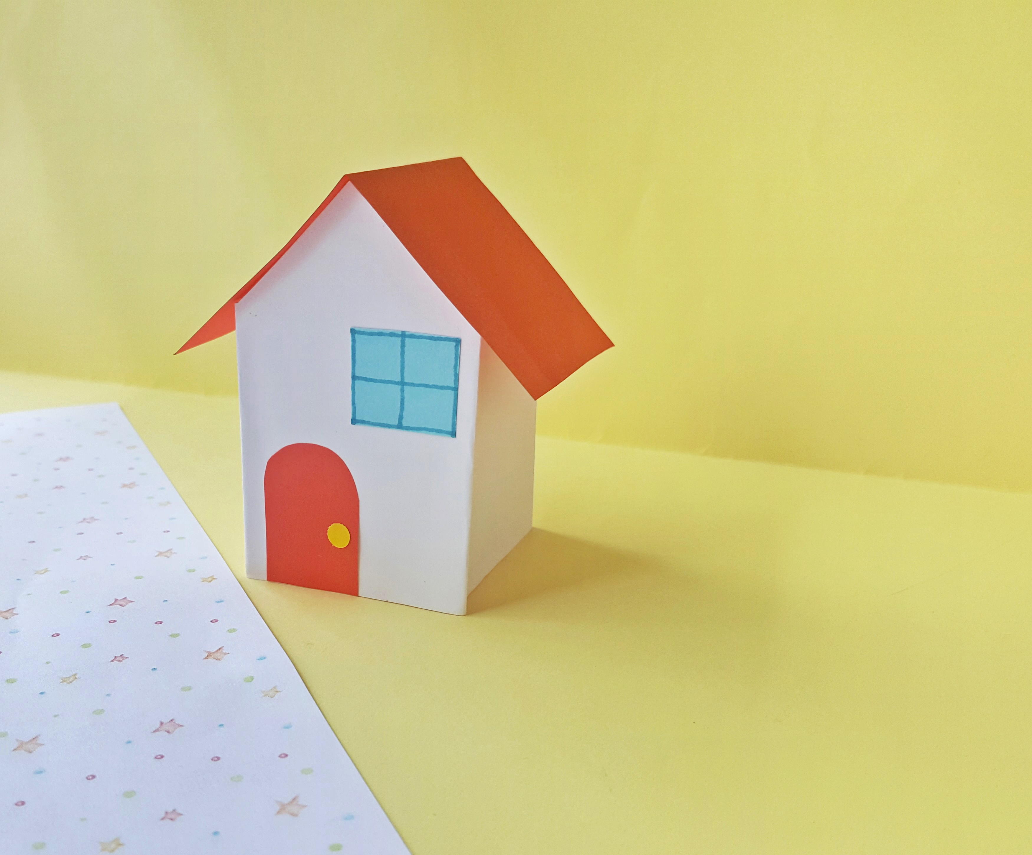 Cute Paper House Craft Project For Kids FaveCrafts Cute Paper House Craft Project For Kids FaveCrafts