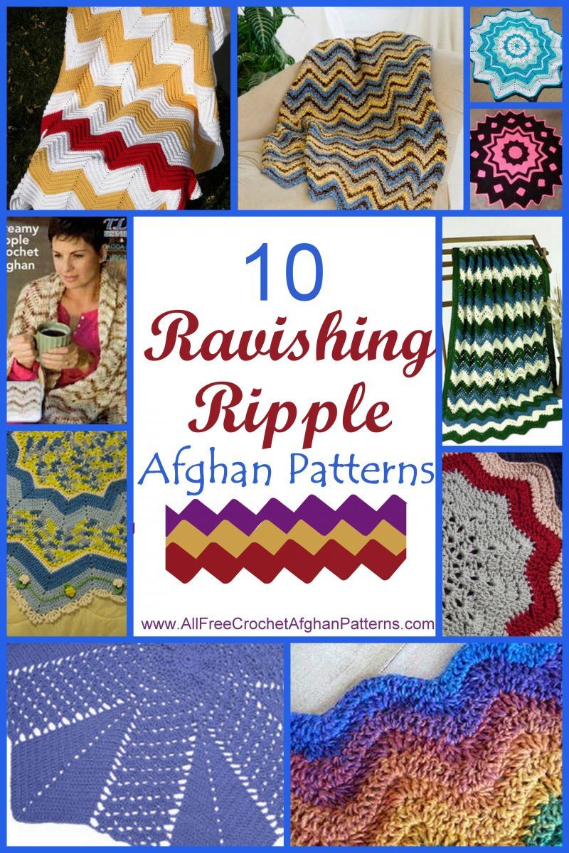 15 Ravishing Ripple Afghan Patterns | AllFreeCrochetAfghanPatterns.com