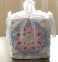 Baby Shells and Bows Boutique Tissue Box Cover | FaveCrafts.com