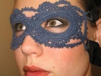 Crochet Lace Mask | AllFreeCrochet.com