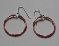 Thread-Wrapped Hoop Earrings | AllFreeJewelryMaking.com