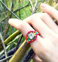 Rhinestone Friendship Ring | AllFreeJewelryMaking.com