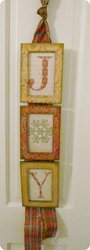 Joy Framed Wall Decoration | AllFreeChristmasCrafts.com