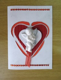 Valentine's Day Angel Card | FaveCrafts.com