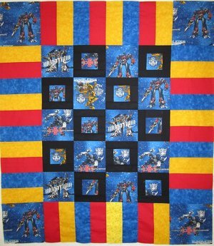 Mini Transformers Frame Quilt | FaveQuilts.com