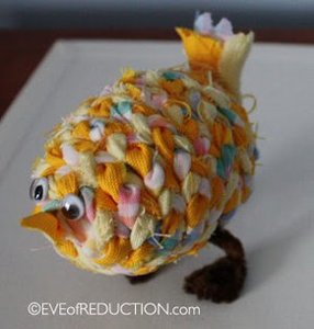 Scrap Fabric Spring Chick | FaveCrafts.com