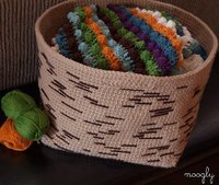 Tree Bark Basket | AllFreeCrochet.com