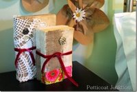 Lace and Fabric Book Cover | FaveCrafts.com