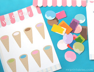 Ice Cream Matching Game | AllFreePaperCrafts.com