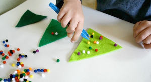 Mini Christmas Tree Decorating Activity | AllFreeKidsCrafts.com
