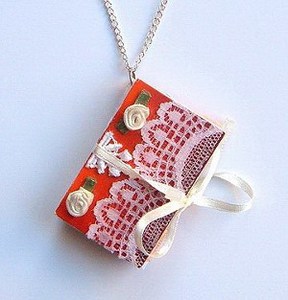 Mini Book Pendant | FaveCrafts.com