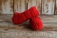 Ruby Red Toddler Slippers | AllFreeCrochet.com