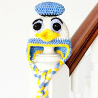 Goofy Duck Baby Hat | AllFreeCrochet.com