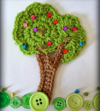 Unbelievably Easy Crochet Tree | FaveCrafts.com