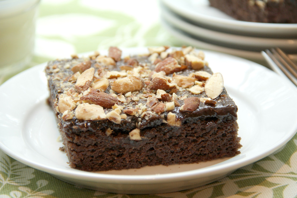Tex-Mex Chocolate Sheet Cake | FaveSouthernRecipes.com