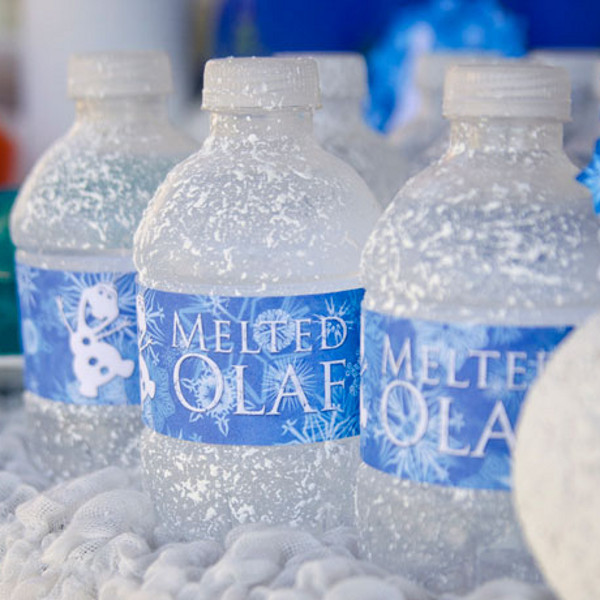 DIY Frozen-Inspired Melted Olaf Water Bottles | AllFreeHolidayCrafts.com
