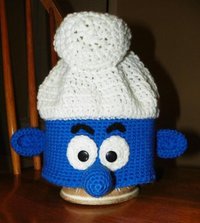 Blue Smurf Hat | AllFreeCrochet.com