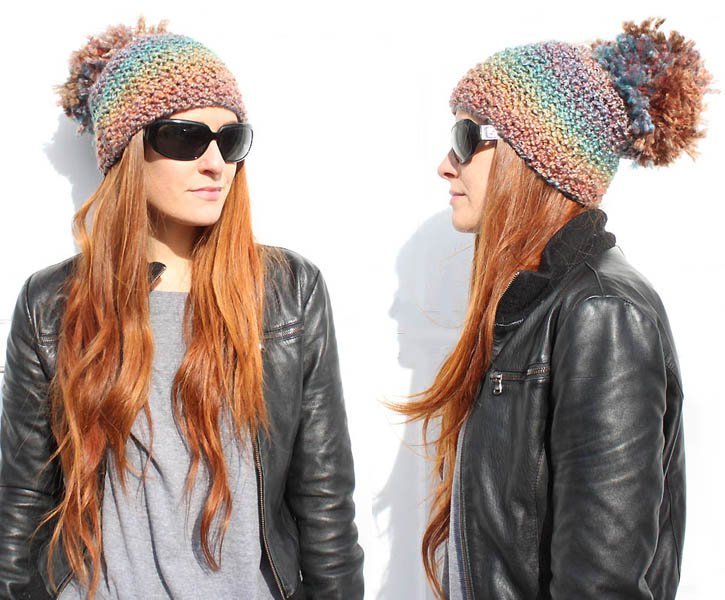 Painted Desert Beanie | AllFreeKnitting.com