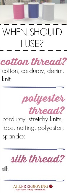 What Types of Thread to Use: A Guide | AllFreeSewing.com