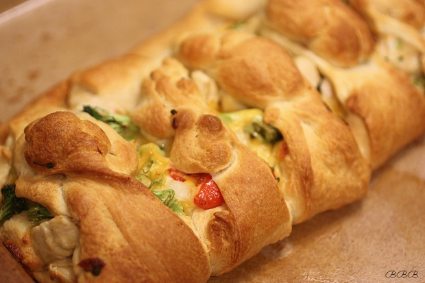 Chicken Cheddar Broccoli Braid | FaveSouthernRecipes.com