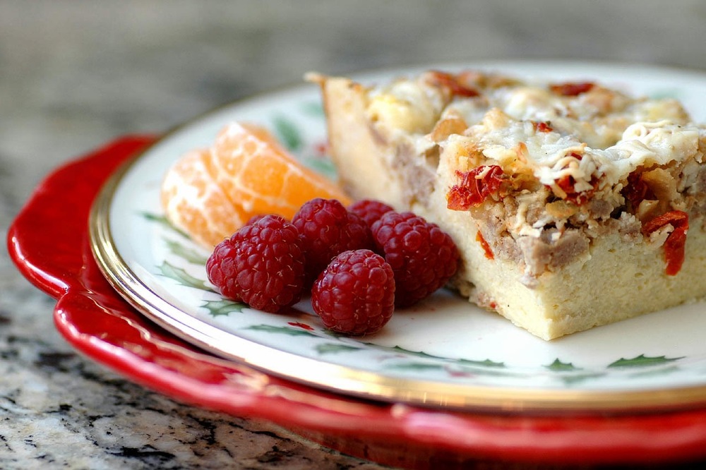 Holiday Breakfast Strata | AllFreeCasseroleRecipes.com