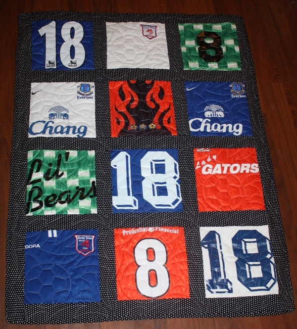 Soccer T-Shirt Quilt | FaveQuilts.com