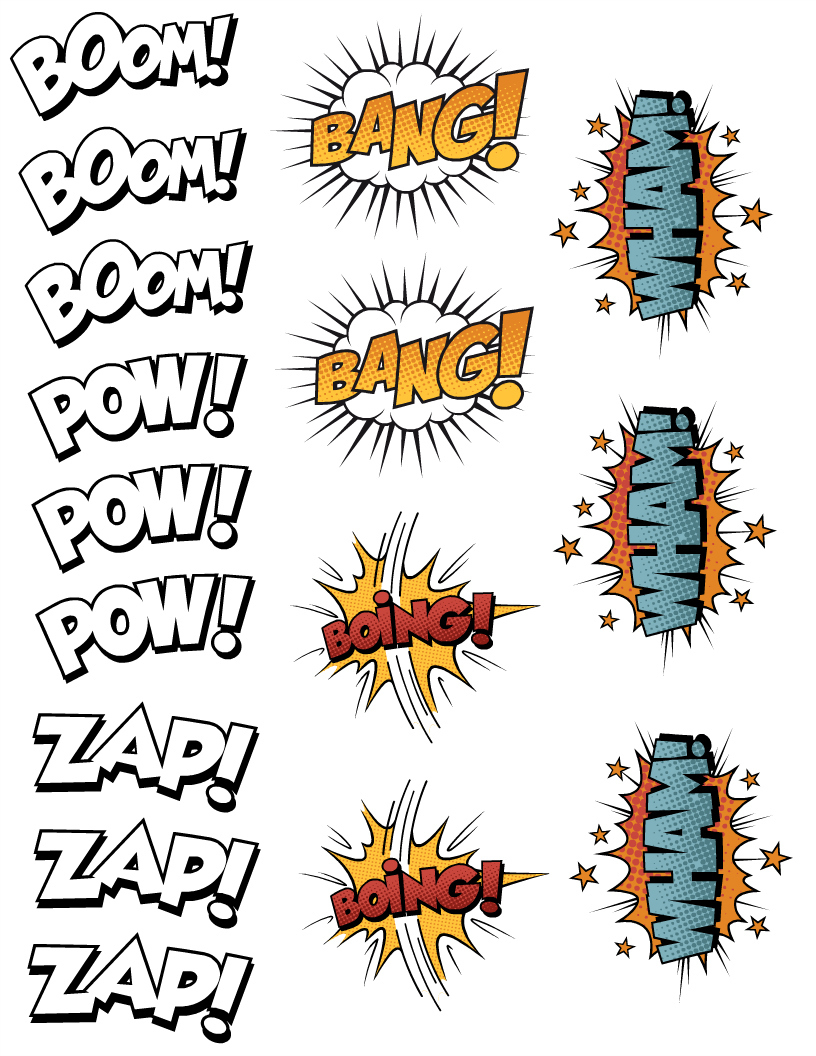 Create Your Own Comic Book Printable Sticker Set AllFreeKidsCrafts Create Your Own Comic Book Printable Sticker Set AllFreeKidsCrafts