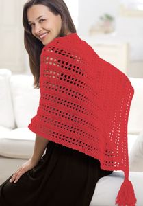 Pink Ribbon Prayer Shawl | AllFreeCrochet.com