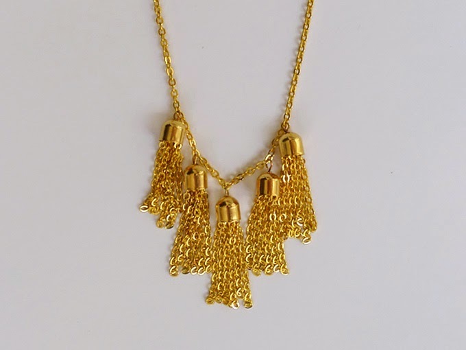 Chained Tassel Necklace | AllFreeJewelryMaking.com