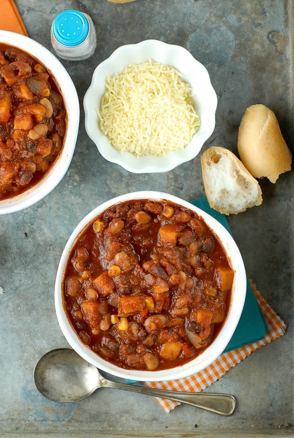 Slow Cooker 3-Bean Winter Chili | AllFreeSlowCookerRecipes.com