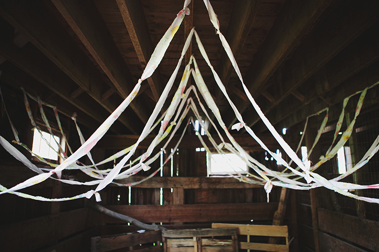 Vintage Knotted Sheet Canopy | AllFreeDIYWeddings.com