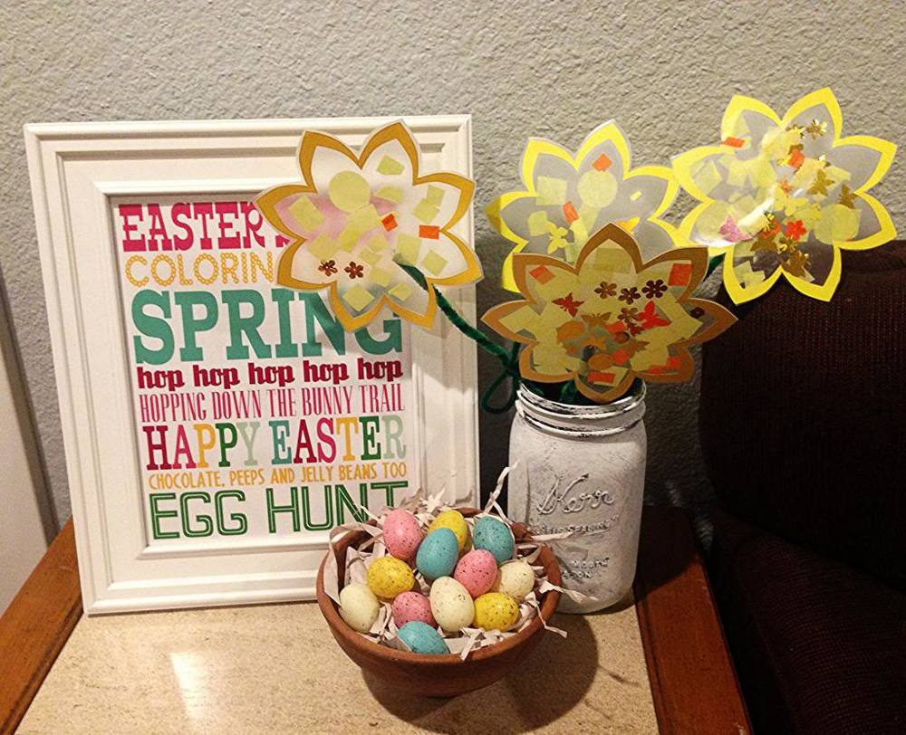 Sparkling Spring Paper Flowers | AllFreeKidsCrafts.com