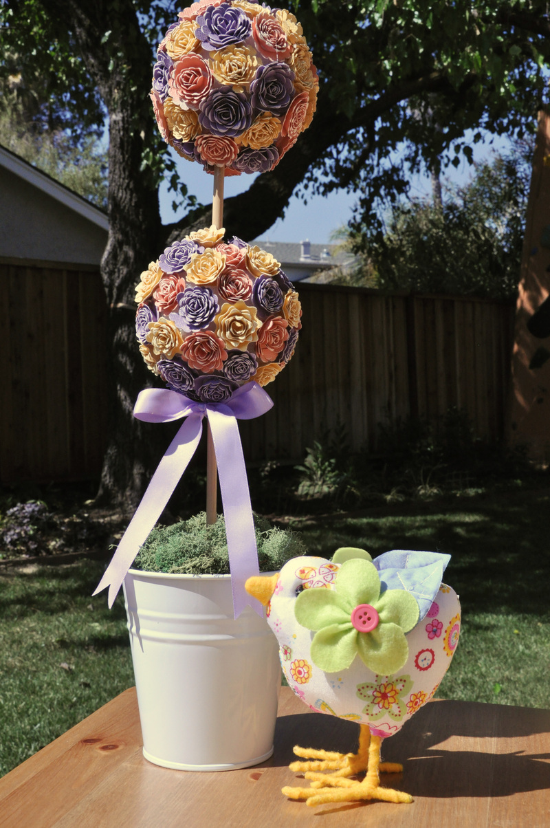 Rosy Spring Topiary | FaveCrafts.com