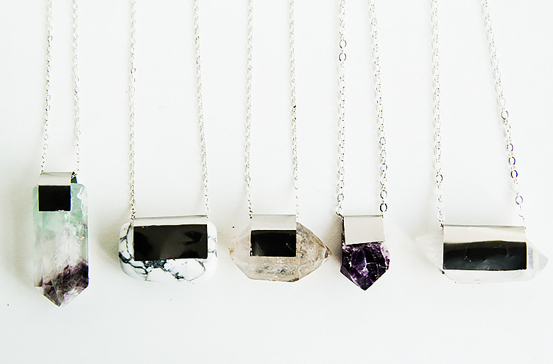Stone and Silver DIY Pendant Necklace | AllFreeJewelryMaking.com