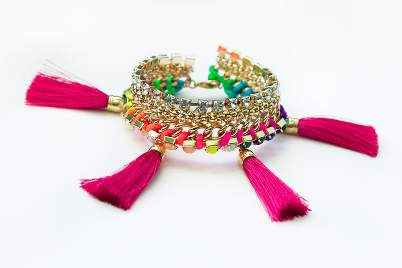 Neon Pop Tropical Punch Bracelets | AllFreeJewelryMaking.com