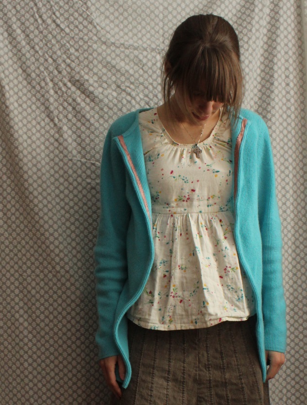 Refashioned DIY Cardigan | AllFreeSewing.com