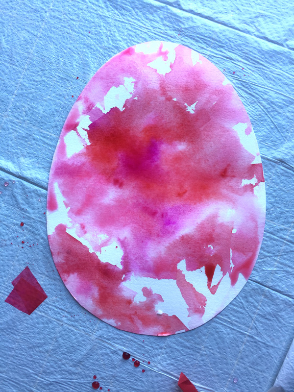 Art Tissue Paper Egg Craft | AllFreeKidsCrafts.com
