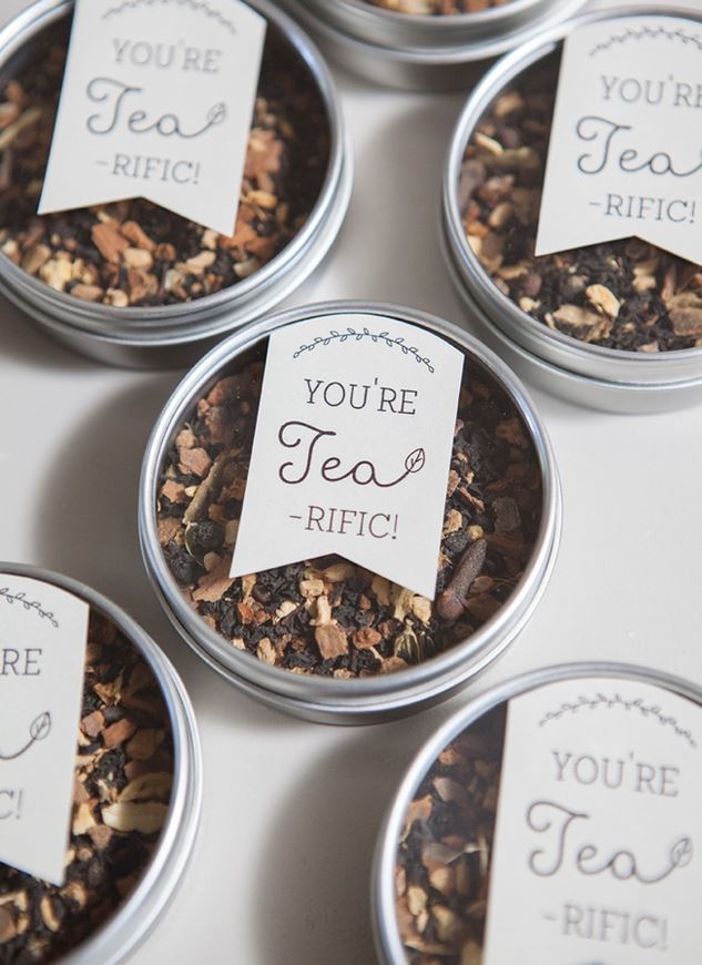 Tea-Riffic Wedding Favors | AllFreeDIYWeddings.com