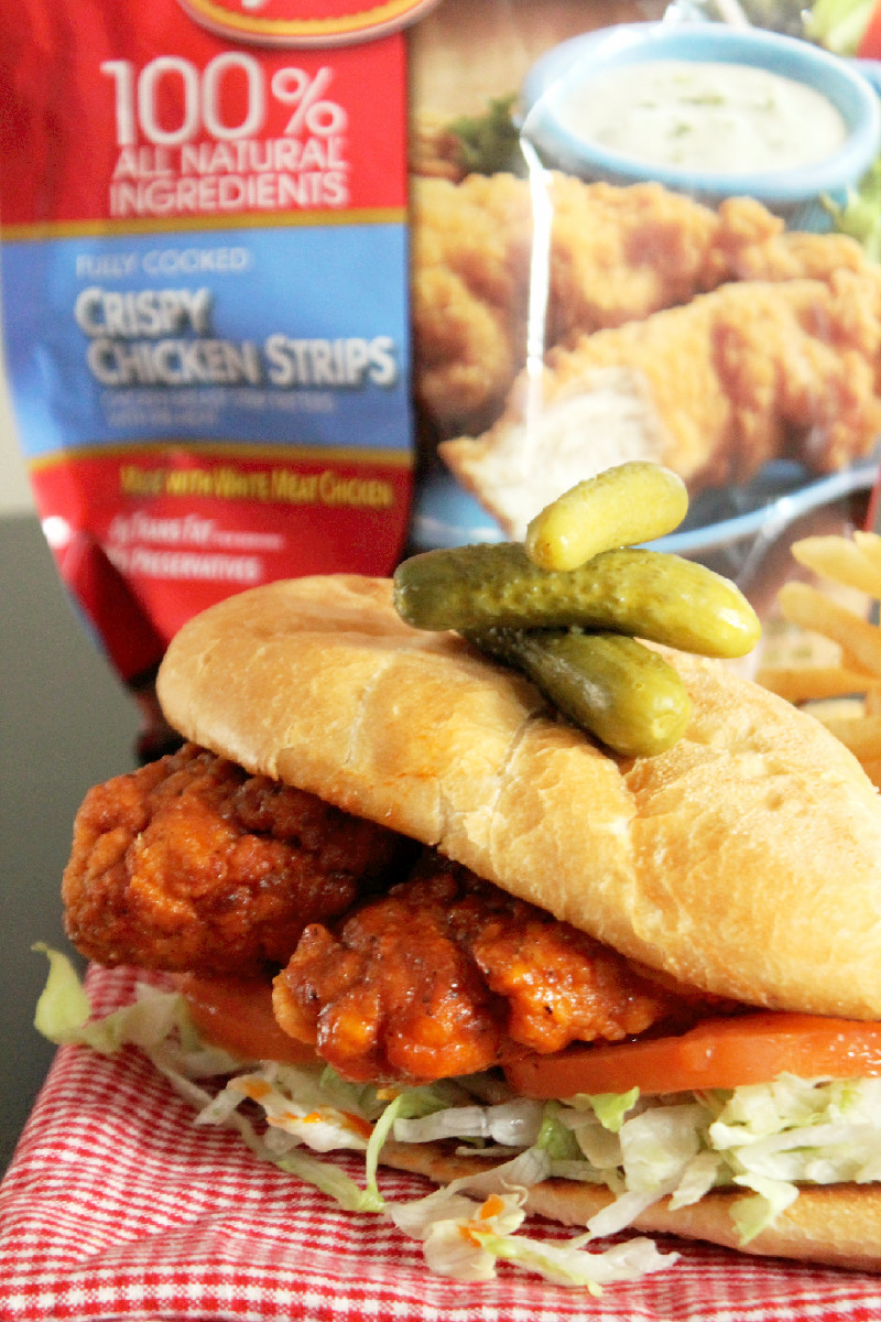 Nashville Hot Chicken Po Boy | FaveSouthernRecipes.com