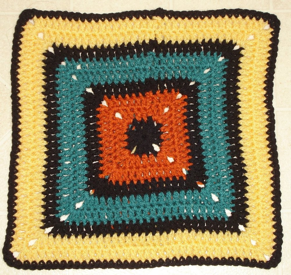 Solid Block Granny Square | AllFreeCrochetAfghanPatterns.com