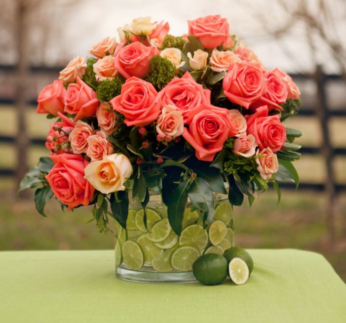 Lovely Lime Vase | AllFreeDIYWeddings.com