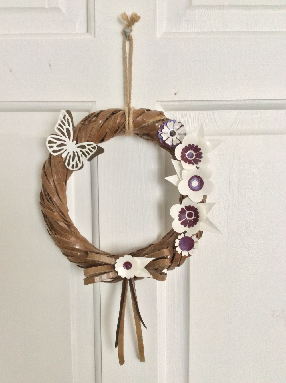 Straight From The Recycle Bin DIY Wreath | FaveCrafts.com