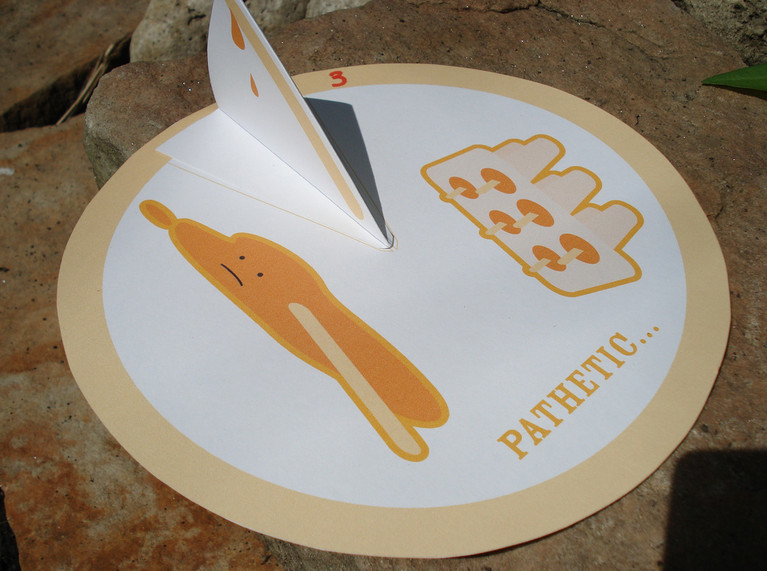Printable Popsicle Sundial | AllFreePaperCrafts.com