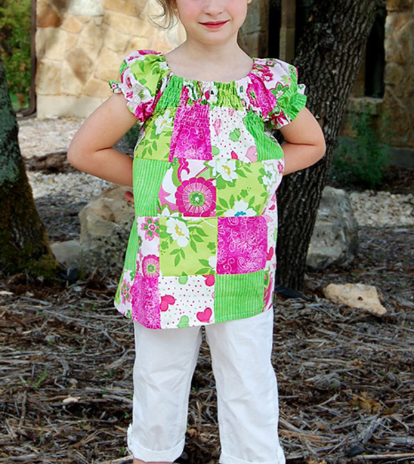 Patchwork Kid Tunic Top | FaveQuilts.com