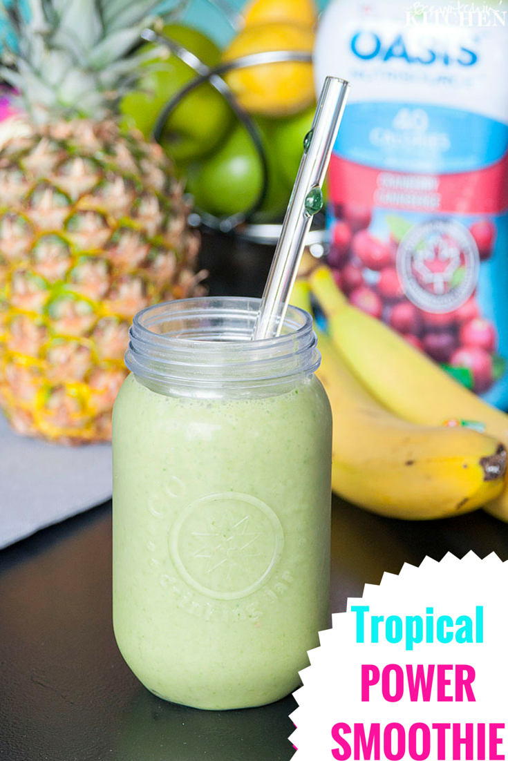 Tropical Power Smoothie | FaveHealthyRecipes.com