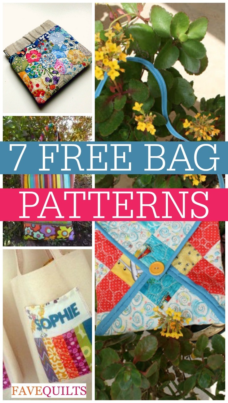 "How to Quilt a Bag With Style: 7 Free Bag Patterns and Purse Patterns ...